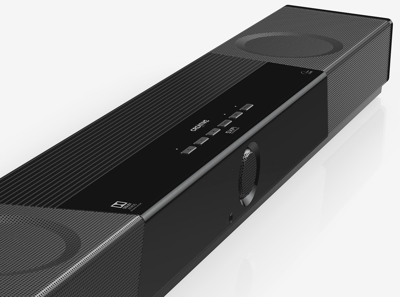 Barra sonora compatta con suono olografico Dolby Atmos e Super X-Fi